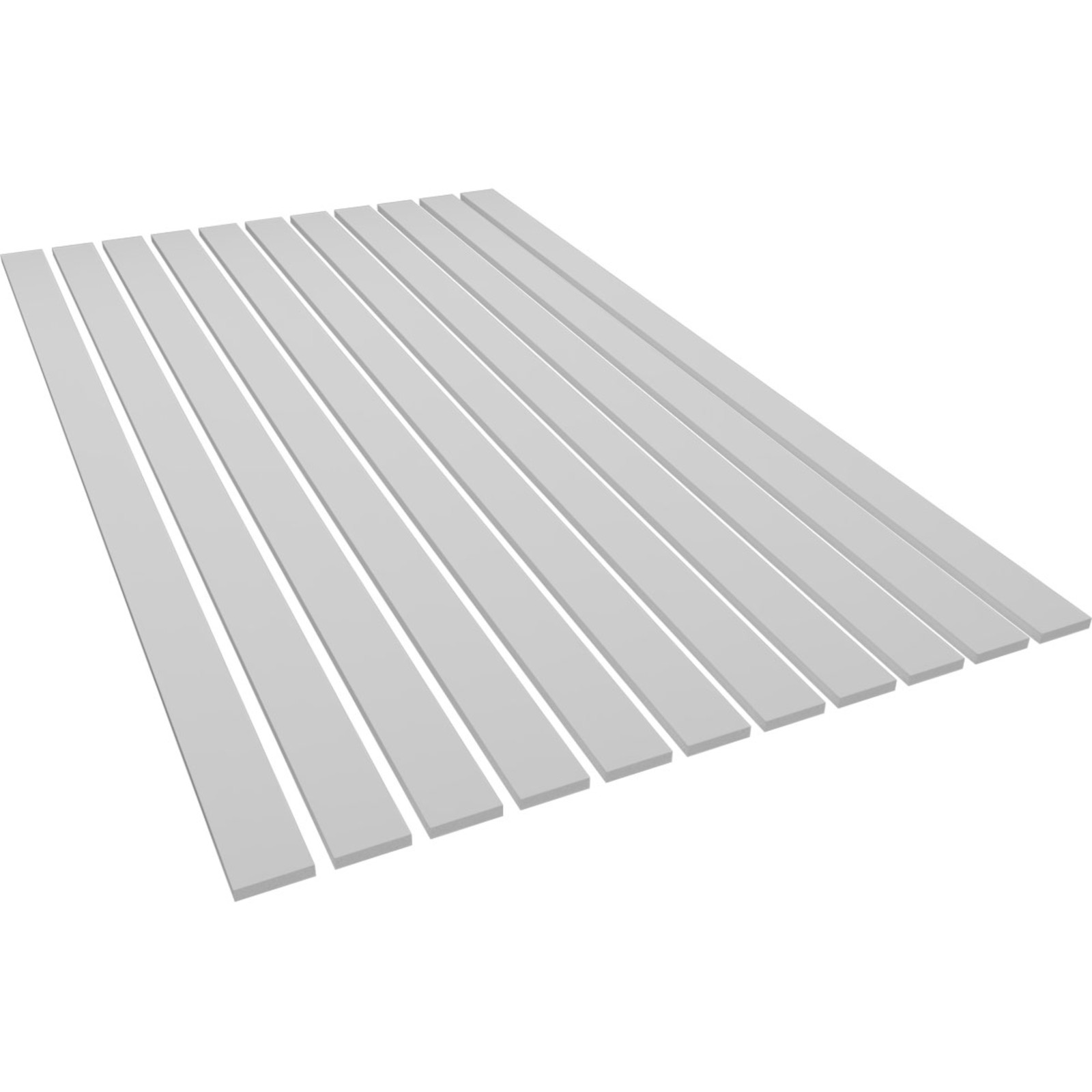 Adjustable Slat Wall PVC Wall Panel Kit by Ekena Millwork